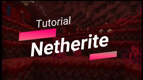 Como Encontrar Y Minar Netherite L Tutorial Minecraft Youtube