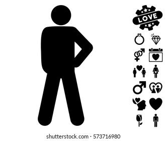 Audacity Pose Pictograph Bonus Dating Images Stock Vector Royalty Free