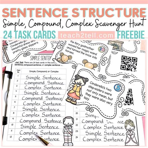 simple compound and complex sentences activity a fun way to master