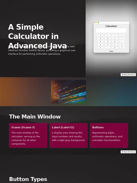 A Simple Calculator In Java Pdf