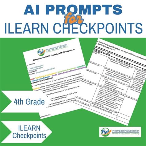 Ilearn Checkpoints 1 2 3 Assessment Prompts Grade 4 Math Tpt