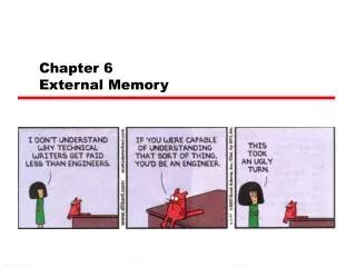 PPT CHAPTER 6 EXTERNAL MEMORY PowerPoint Presentation Free Download ID 2959841