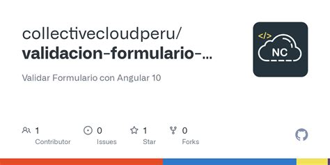 GitHub Collectivecloudperu Validacion Formulario Angular Validar Formulario Con Angular