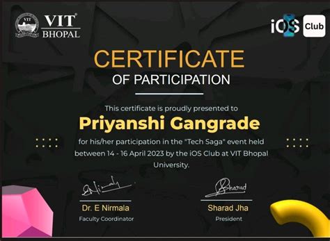 Priyanshi Gangrade On Linkedin Event Tech Ios University