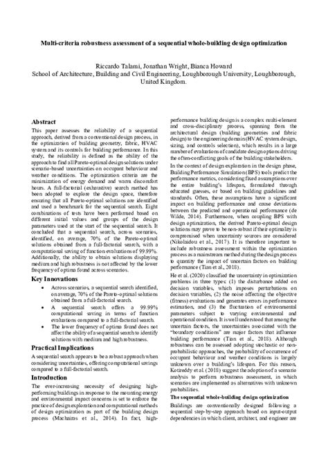 pdf multi criteria robustness assessment of a sequential whole