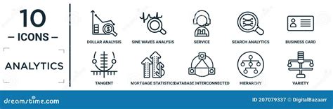 Linear Tangent Icon From Analytics Outline Collection Thin Line Tangent Vector Isolated On