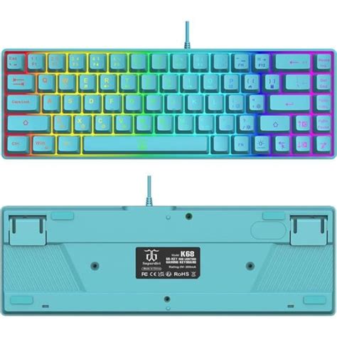Video Games And Consoles 6 Membrane Gaming Keyboardrgb Compact Wired Small Keyboard Strong Video Games And Consoles 6 Membrane Gaming Keyboardrgb Compact Wired Small Keyboard Strong