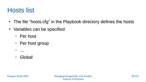Managing Postgresql With Ansible Ppt