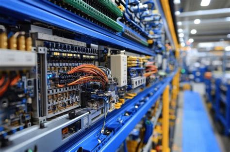 Industrial Automation System Components Stock Illustration Illustration Of Hardware Modern