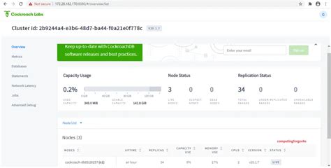 Install Cockroachdb Cluster On Centos 8rocky Linux 8 Computingforgeeks