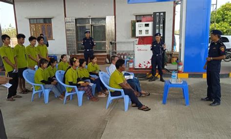 အိုဝမ်း စက်သုံးဆီအရောင်းဆိုင်တွင် မီးဘေးအန္တရာယ် ကြိုတင်ကာကွယ်ရေး