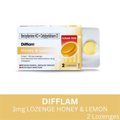 Difflam Honey And Lemon Lozenge 2s Watsons Philippines