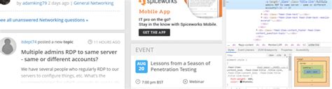my feed no clickable topic links spiceworks support spiceworks community