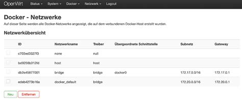 Openwrt With Docker Docker Compose Network Network And Wireless Configuration Openwrt Forum