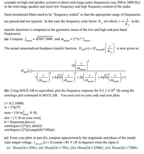 solved 30 the transfer function of a normalized butterworth