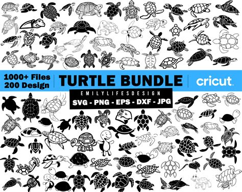 Turtle Svg Sea Turtle Svg Cricut Turtle Svg Bundle Sea Etsy