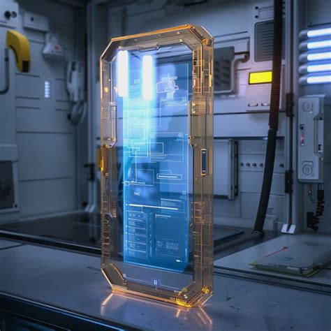 premium photo smartphone translucent screen displaying interface