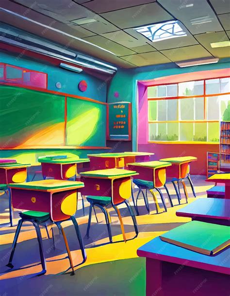 Premium Vector School Class Room