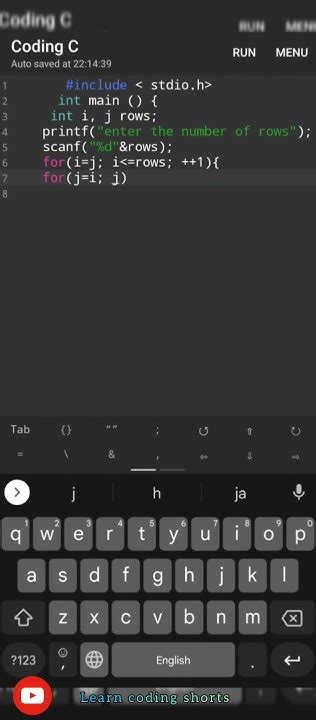 C Programming To Print Pyraminds Starcodingninja Trending Shorts Learncodingofficial