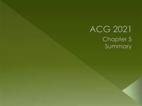 PPT ACG 2021 PowerPoint Presentation Free Download ID 6177257