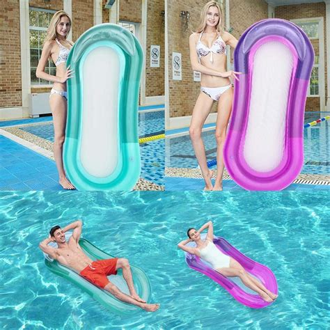 Great Choice Products Inflatable Pool Lounger Float For Adults Swimming Floating Bed Hammock For