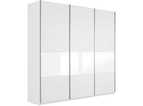 Шкаф купе Прайм Премиум 3 х дверный фасад дсп стекло белое Серебряный профиль Белый снег