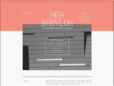 20 examples of minimal style navigation menus in web design web