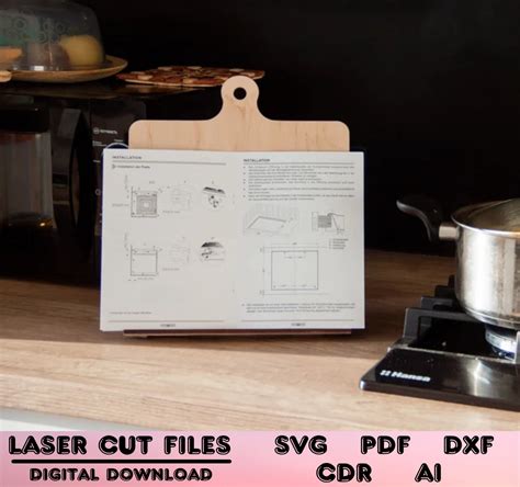 Cookbook Stand Svg Cookbook Stand Pdf Cookbook Holder Svg Cookbook Holder Pdf Recipe Book