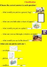 ESL English Exercises Classification