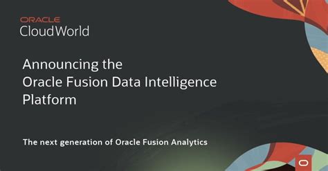Announcing The Next Generation Of Fusion Analytics The Fusion Data Intelligence Platform