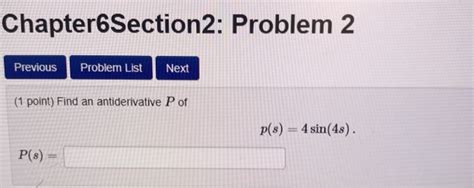 solved chapter6section2 problem 2 previous problem listnext