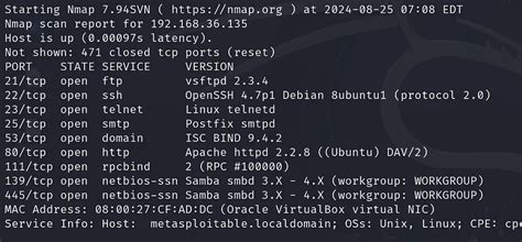 understanding nmap scans in network vulnerability assessment and