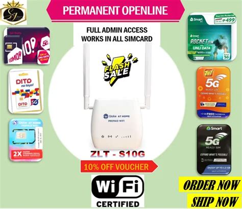 GLOBE At Home Prepaid Wifi ZLT S10G OPENLINE Lazada PH