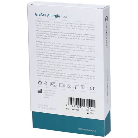 Cerascreen® Großer Allergietest 1 Pk Shop Apotheke