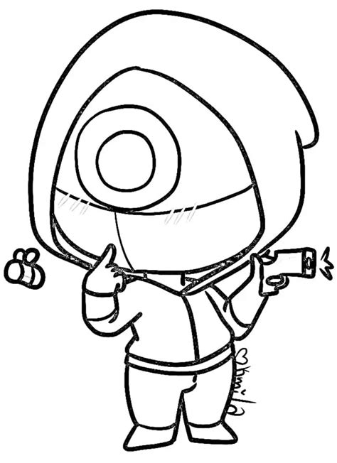 Squid Game Színezők Nyomtatható Squid Game Kifestők