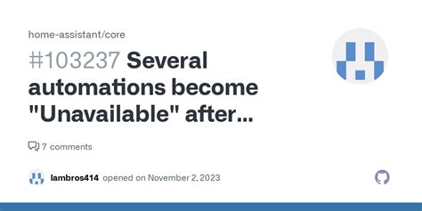 Several Automations Become Unavailable After Upgrading To 2023110