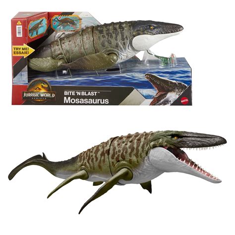 Figura De Acción Dinosaurio Jurassic World Rebirth Mosasaurus Lider