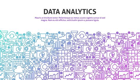 Premium Vector Data Analytics Concept Vector Illustration Of Line Website Design Banner