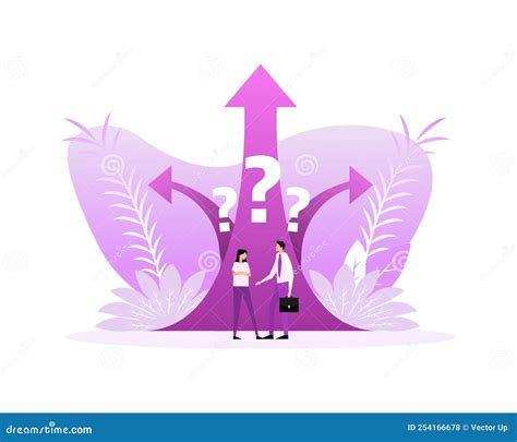 Choice Way Concept Crossroads Arrows Decide Direction Stock Vector Illustration Of Exit