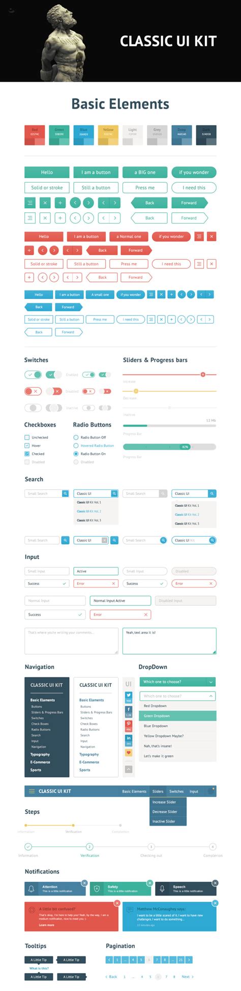 [download] classic ui kit 100 vectors ewebdesign