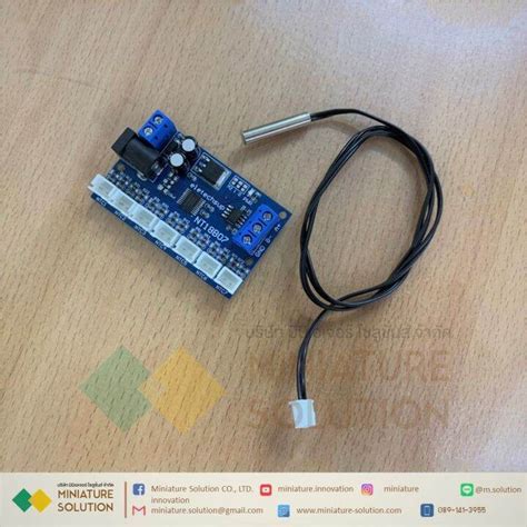 NT18B07 7 channel RS485 NTC Temperature Sensor Board MODBUS RTU เซนเซอรการวดอณหภม NTC 10K