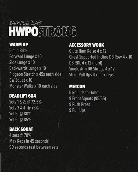 Hwpo Training Programs Hwpo Strong Sign Up