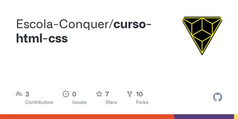 Github Escola Conquer Curso Html Css
