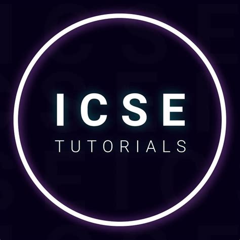 ICSE TUTORIALS YouTube