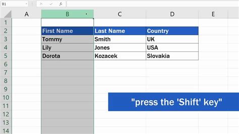 How To Move Columns In Excel