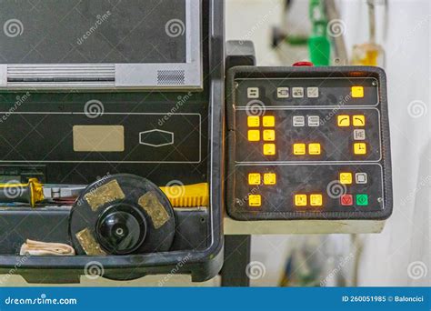 Machine Control Panel Stock Image Image Of Button Print 260051985