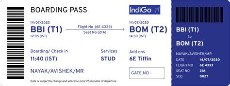 Indigo Web Check In Boarding Pass