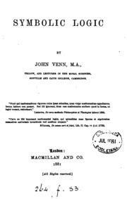 Symbolic Logic Venn John 1834 1923 Free Download Borrow And Streaming Internet Archive