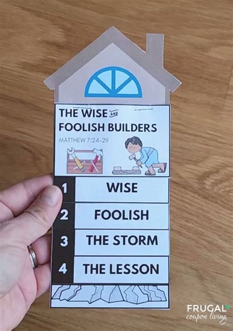 The Parable Of The Two Builders Craft Set Sunday School Crafts For