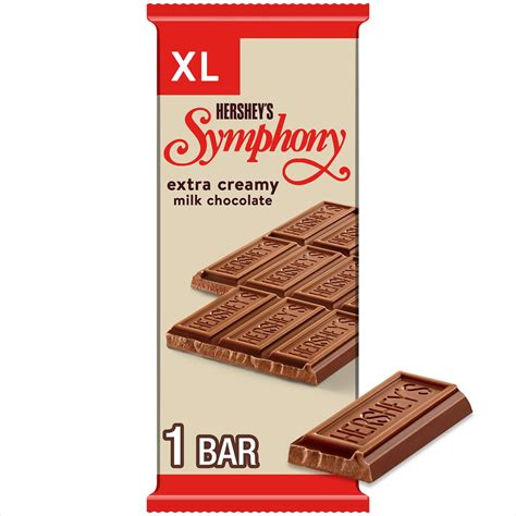 Hersheys Symphony Milk Chocolate Xl Candy Bar 4 25 Oz 16 Pieces